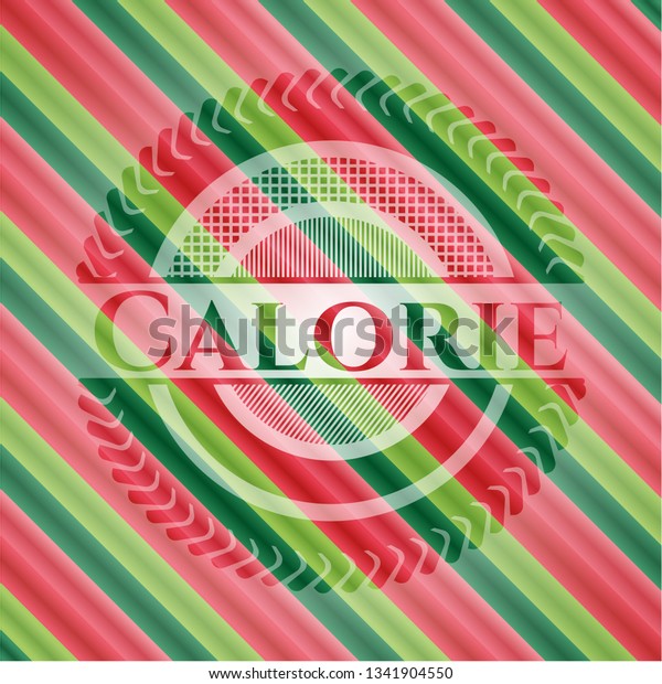 Calorie Christmas Badge Stock Vector (Royalty Free) 1341904550 ...
