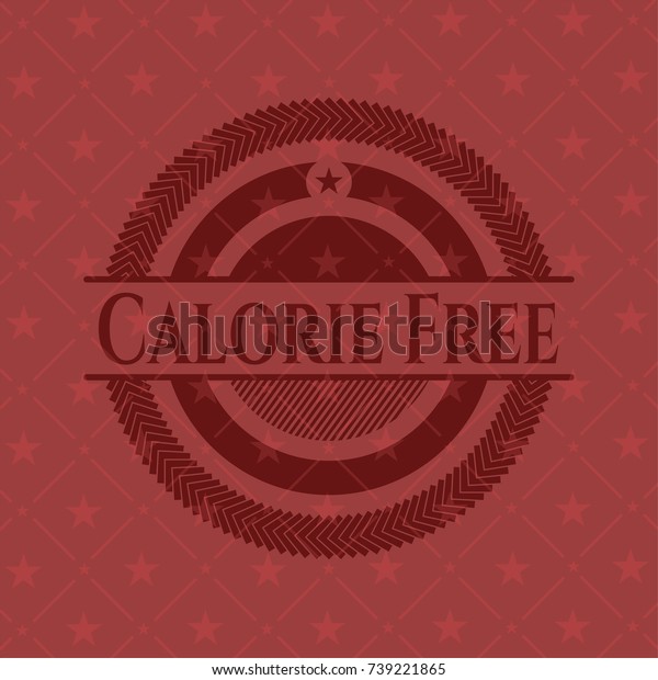 Calorie Free Badge Red Background Stock Vector (Royalty Free) 739221865