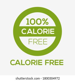 Calorie Free Label Sign Vector Illustration Stock Vector (Royalty Free ...