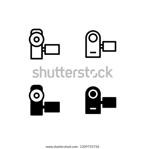 Camcorder Icon Logo Vector Symbol Video Stock Vector (Royalty Free ...