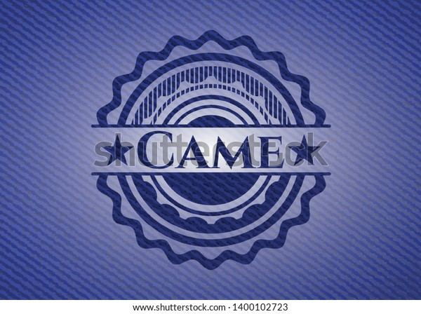 Came Badge Jean Texture Vector Illustration Stock Vector (Royalty Free ...