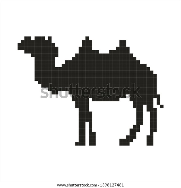 Camel Pixel Art Icon Game Pixel Stock Vector (Royalty Free) 1398127481 ...