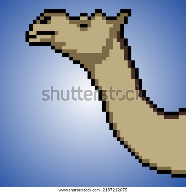 Camel Pixel Art Vector Illustration Stock Vector (Royalty Free ...