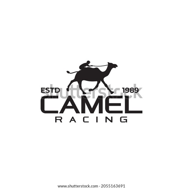 Camel Race Championship Vector Logo Design Stock Vector (Royalty Free ...
