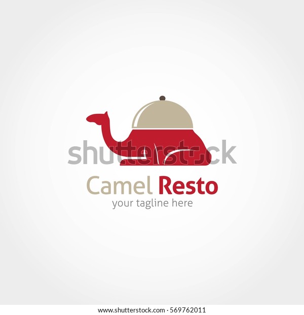 Camel Restaurant Logo Design Template Flat Stock Vector (Royalty Free ...