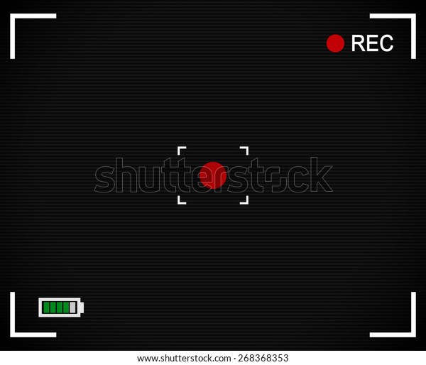 Camera Background Camera Viewfinder Cross Hair Stock Vector (Royalty ...