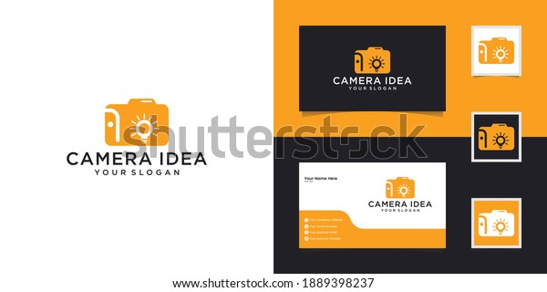 Camera Bulb Negative Space Light Bulb Stock Vector (Royalty Free ...