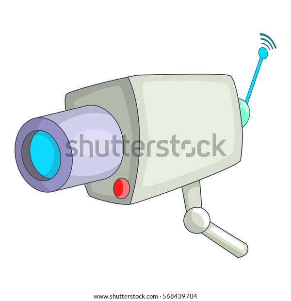 Camera Cctv Icon Cartoon Illustration Camera Stock Vector (Royalty Free ...