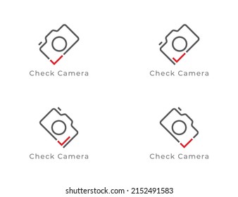 Camera Check Logo Concept Sign Icon Stock Vector (Royalty Free ...
