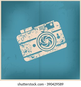 Camera Design On Old Paper Backgroundvector Stock Vector (Royalty Free ...