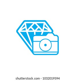 Camera Diamond Logo Icon Design Stock Vector (Royalty Free) 1032019594 ...