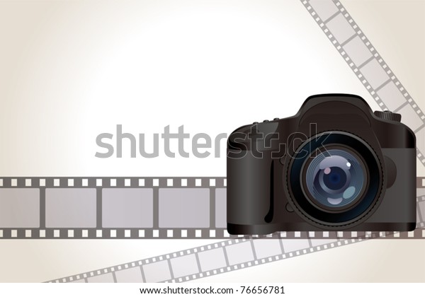 Camera Film Background Illustration Vector Stock Vector (Royalty Free ...