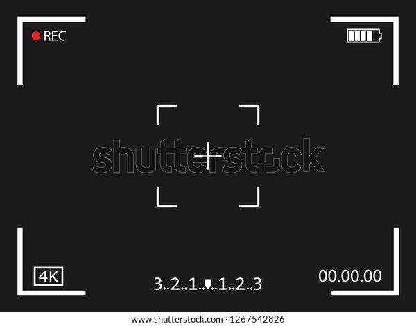 Camera Frame Viewfinder Screen Icon Vector Stock Vector (Royalty Free ...