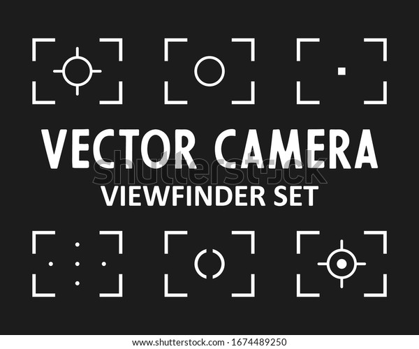 Camera Frame Viewfinder Screen Icon Focus Stock Vector (Royalty Free ...