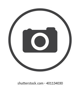 Camera Icon Circle Vector Illustration Stock Vector (Royalty Free ...