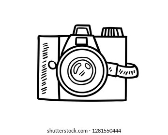 Camera Icon Line Art Design Camera Stock Vector (Royalty Free ...