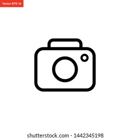 Camera Icon Line Art Style Vector Stock Vector (Royalty Free ...