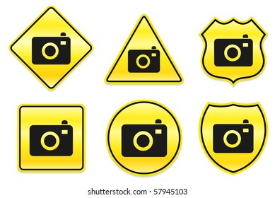 Photo Camera Icons Stock Vector (Royalty Free) 1237176322