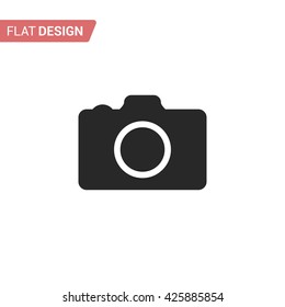 Camera Icon Silhouette Camera Camera Isolated Stock Vector (Royalty ...