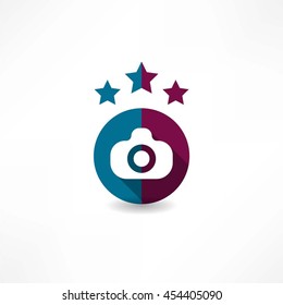 Camera Icon Stars Stock Vector (Royalty Free) 454405090 | Shutterstock