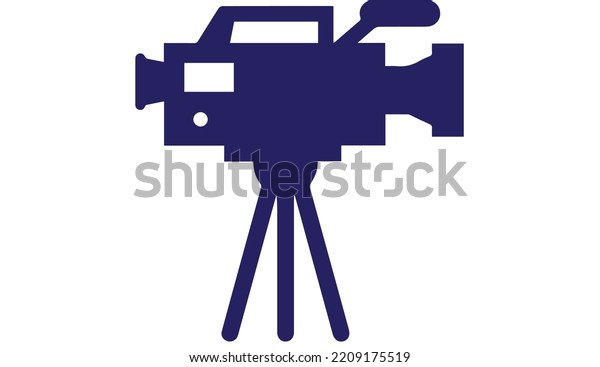 Camera Image Icon Video Shooting Process Stock Vector (Royalty Free ...