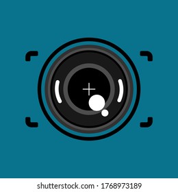Camera Lens Focus Line Logo Vector Stock Vector (Royalty Free ...