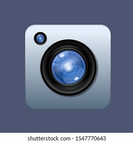 Camera Lens Icon Illustration Vector On Stock Vector (Royalty Free ...