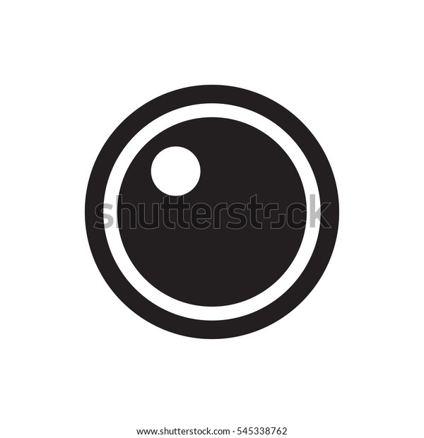 Camera Lense Icon Illustration Isolated Vector Stock Vector (Royalty ...