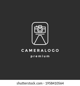 Camera Logo Lens Icon On Black Stock Vector (Royalty Free) 1958410564 ...