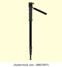 Camera Monopod Flat Icon Stock Vector (Royalty Free) 588570971 ...