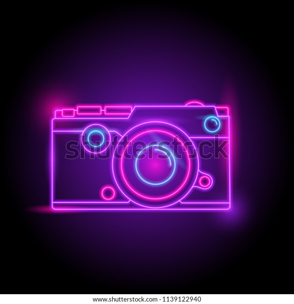 5,767 Neon Camera Icon Images, Stock Photos & Vectors | Shutterstock