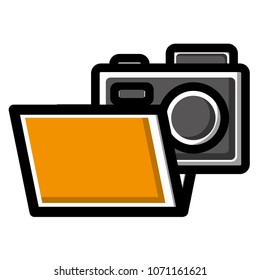 Camera Photographic Folder Stock Vector (Royalty Free) 1071161621 ...
