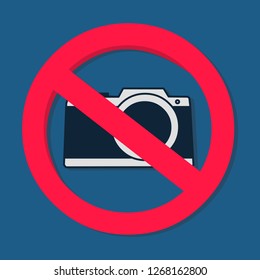Camera Prohibited Sign Vector Illustration Stock Vector (Royalty Free ...