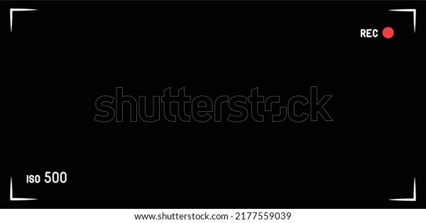 Camera Record Video Watermark Record Graphic Stock Vector (Royalty Free ...