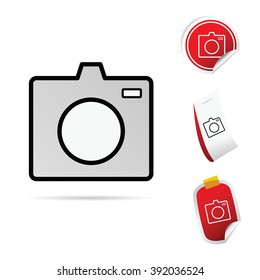 Camera Shoot Icon Set Illustration Stock Vector (Royalty Free ...