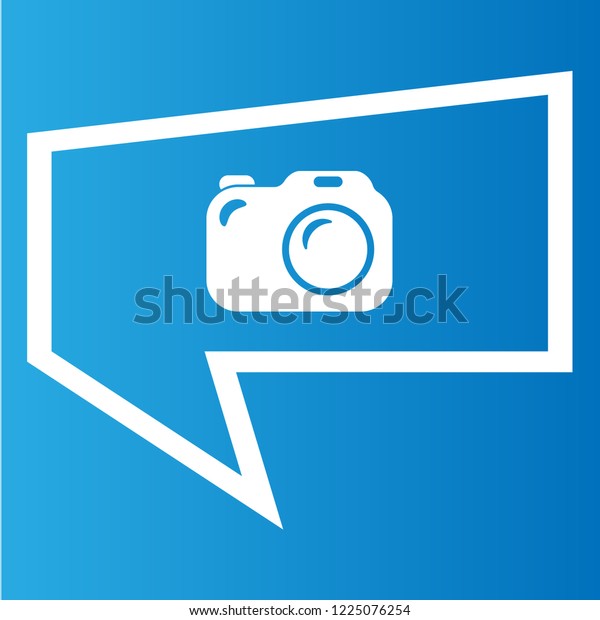 Camera Signlabel Camera Speech Bubble Camera Stock Vector (Royalty Free ...