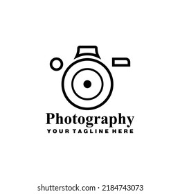 Camera Simple Line Logo Lens Stock Vector (Royalty Free) 2184743073 ...