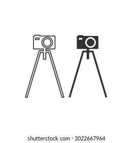 Camera Stand Vector Icon Illustration Sign Stock Vector (Royalty Free ...