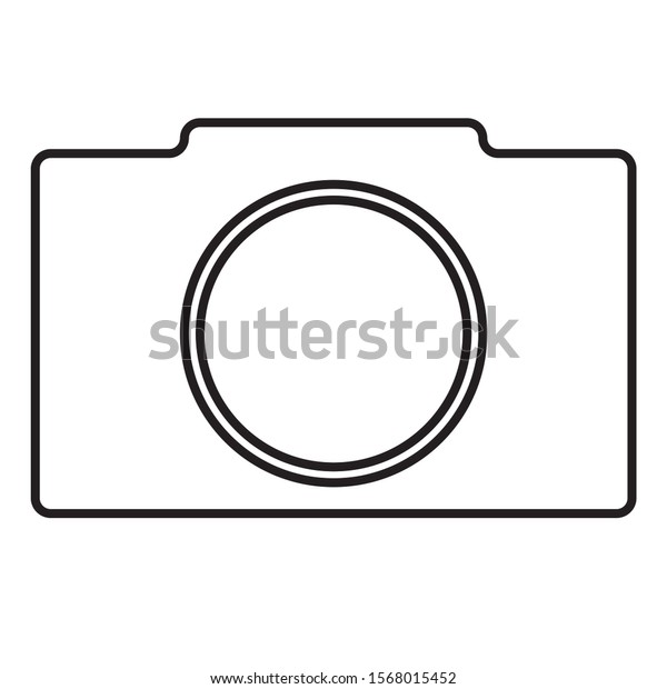 Camera Symbol Camera Icon Ui Stock Vector (Royalty Free) 1568015452 ...