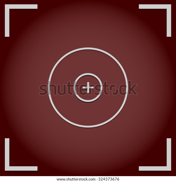Camera Viewfinder Background Cross Hair Target Stock Vector (Royalty ...
