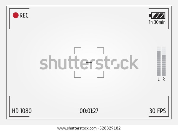 Camera Viewfinder Focusing Screen Camera Viewfinder Stock Vector ...