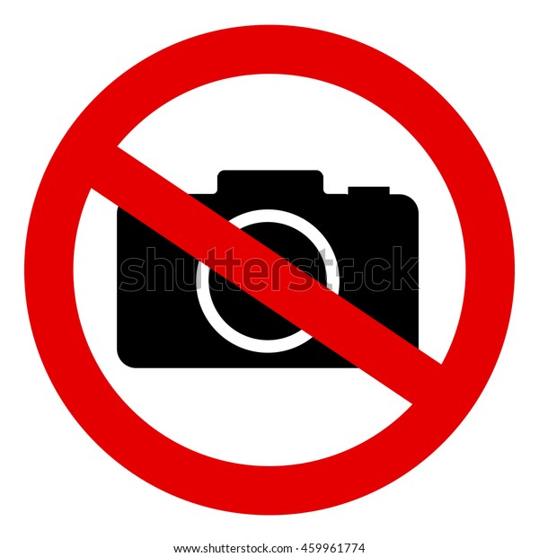 Cameras Prohibited Sign No Camera Sign Stock Vector (Royalty Free ...