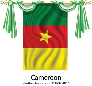 Cameroon National Flag 3d Vector Illustration Stock Vector (Royalty ...