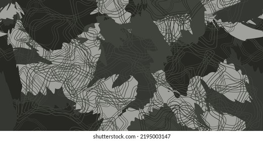Camo Texture Seamless Pattern Vector Illustration Stock Vector (Royalty ...