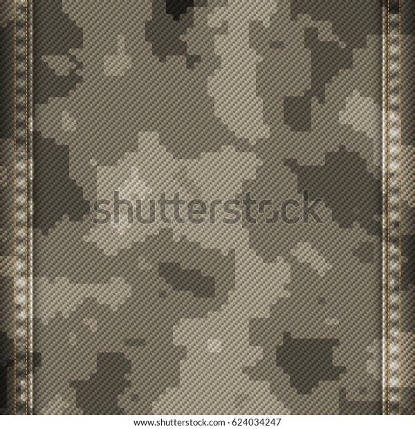 Camouflage Fabric Texture Military Pattern Stock Vector (Royalty Free ...