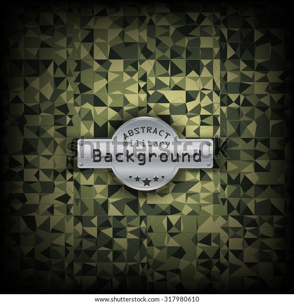 Camouflage Military Triangle Pattern Background Vector Stock Vector ...