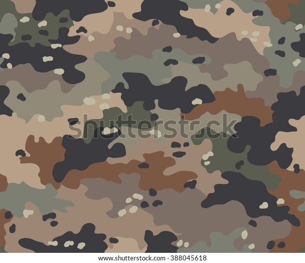 Camouflage Multicam Seamless Pattern Nine Colors Stock Vector (Royalty ...