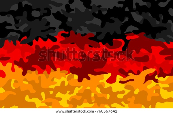 Camouflage Pattern Colors Germany Metaphor German Stock Vector (Royalty ...