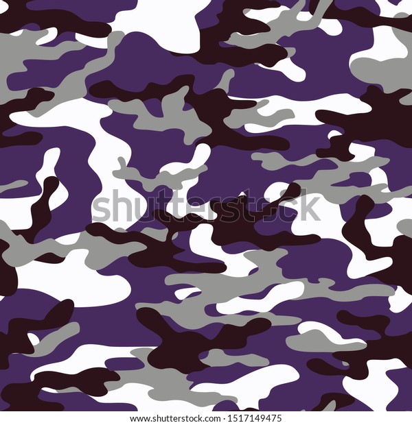 Camouflage Pattern Purple Background Print Modern: vector de stock ...
