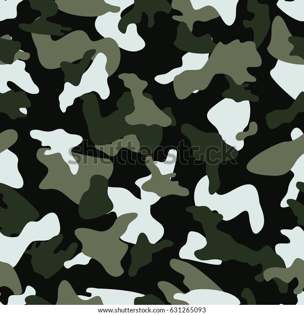 Camouflage Seamless Color Pattern Army Camo: stockvector (rechtenvrij ...